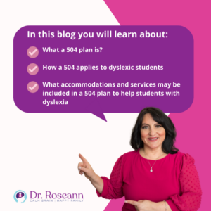 504 Plan for Students With Dyslexia | Dr. Roseann