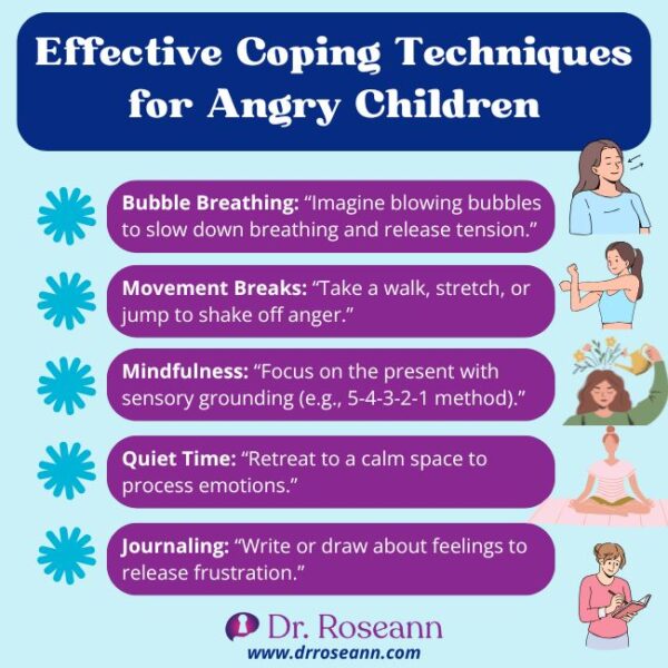 10 Phrases to Quickly Calm Angry Children at Home or School - Dr. Roseann